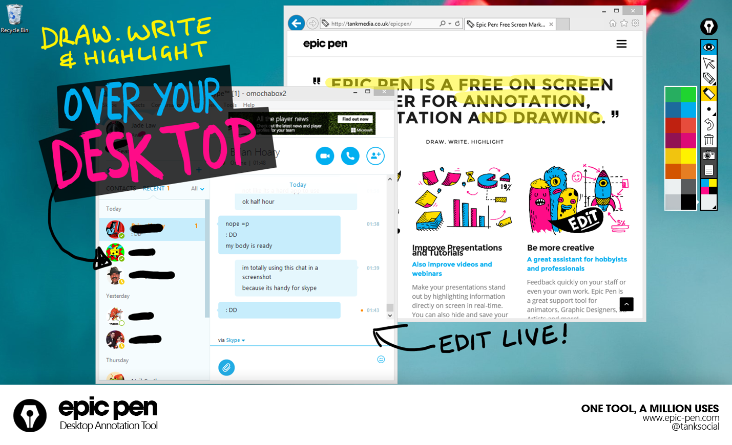 Epic Pen indir - Bilgisayar Üzerinde Çizim Yapma Programı
