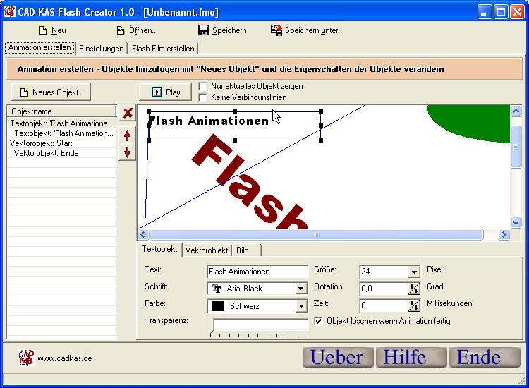 Flash-Creator indir - Kolay Flash Animasyon Yapma Programı