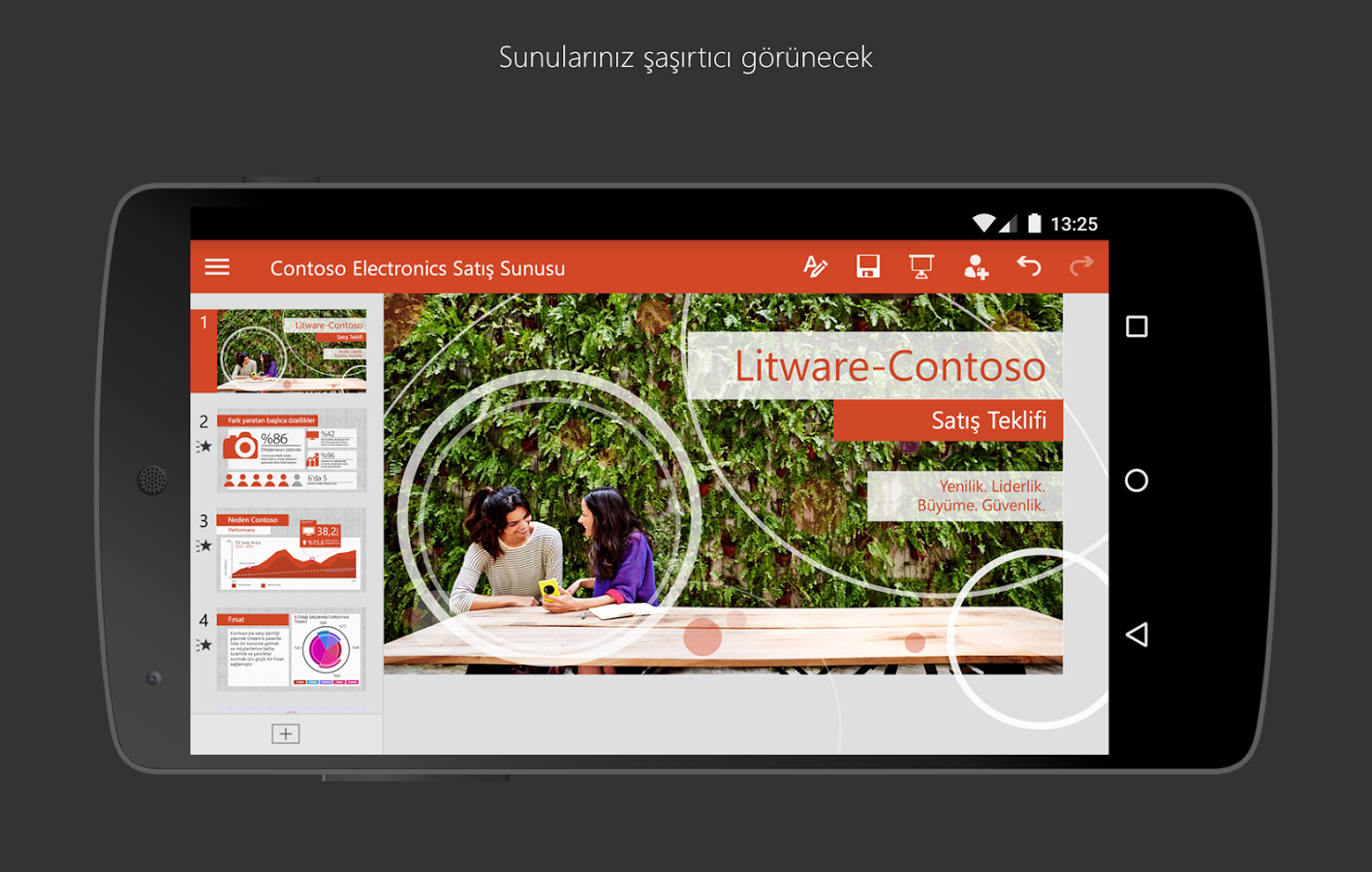 Microsoft PowerPoint indir (Android) - Android için PowerPoint Uygulaması