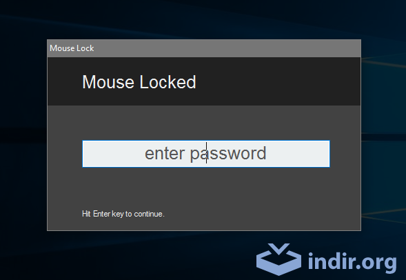 Mouse Lock indir - Mouse Kilitleme Güvenlik Programı