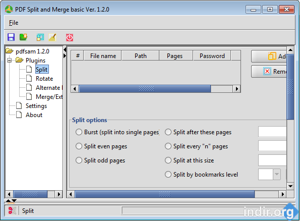 PDFsam Basic indir - PDF Bölme, Birleştirme ve Döndürme Programı