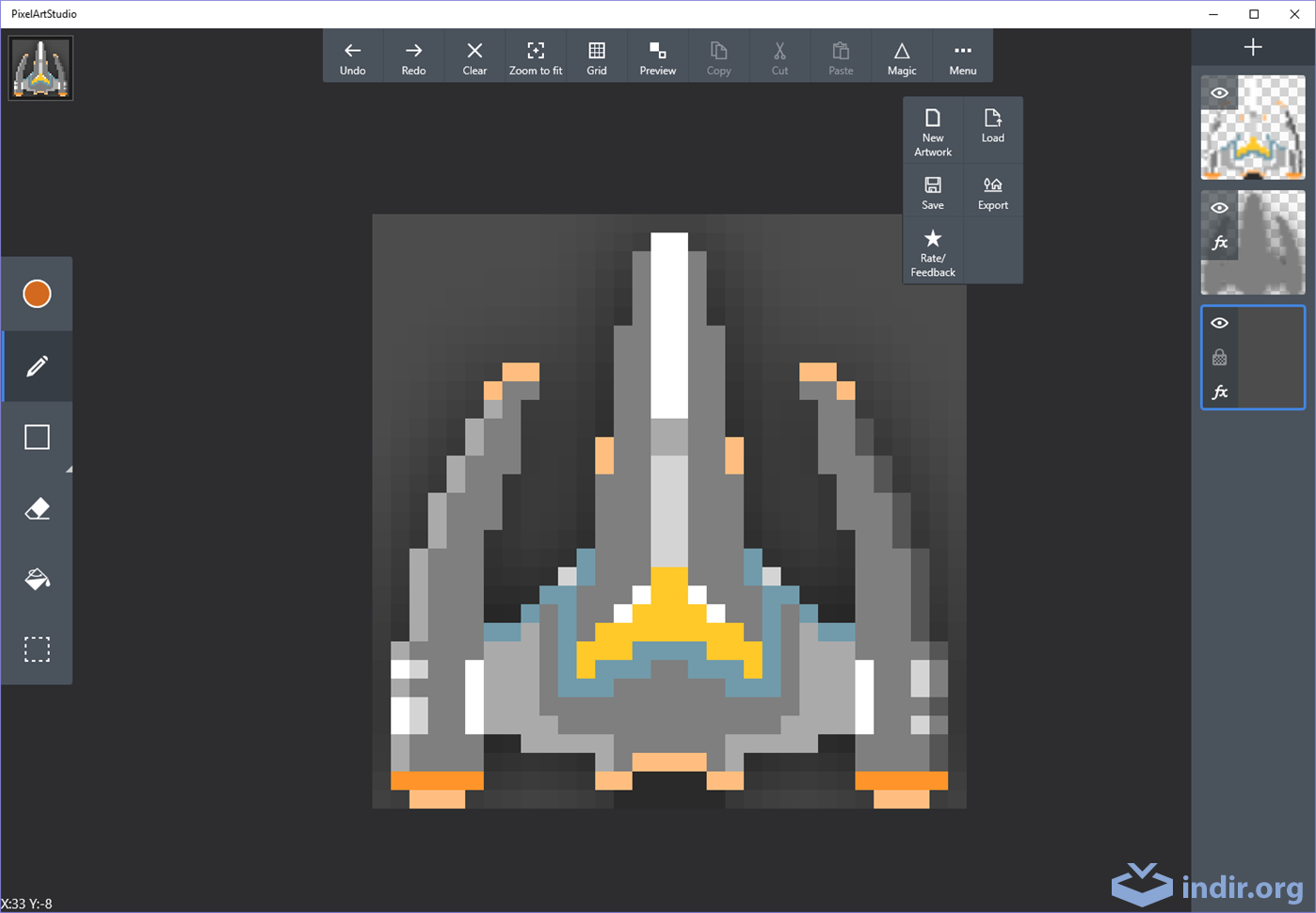 Pixel Art Studio indir - Windows 10 için Çizim Yapma Uygulaması
